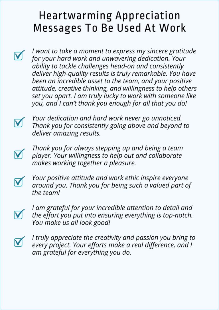 50+ Best Appreciation Messages to Show Your Heartfelt Thanks Today - Jobera