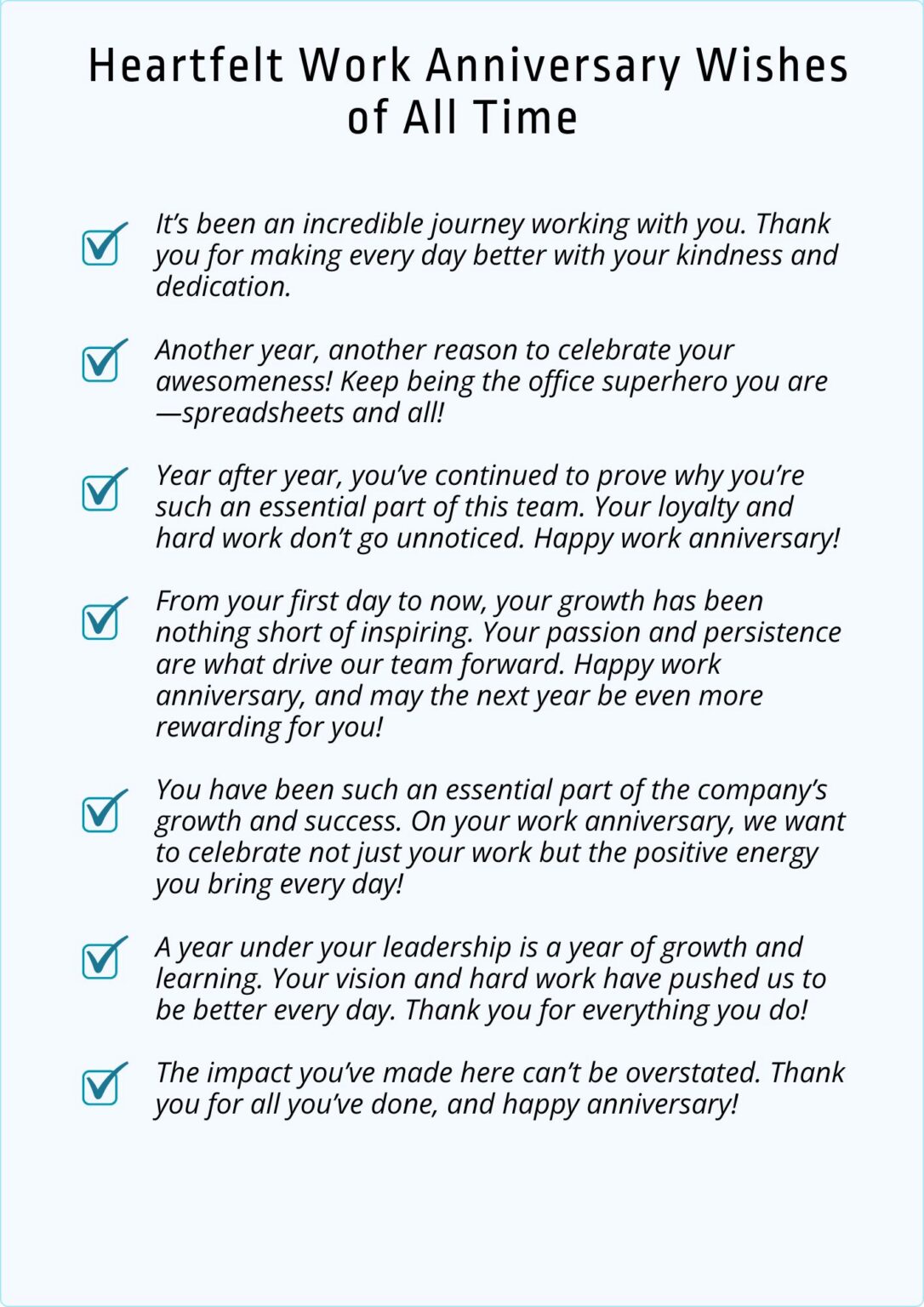 80+ Work Anniversary Wishes for Colleagues, Leaders, and Employees - Jobera