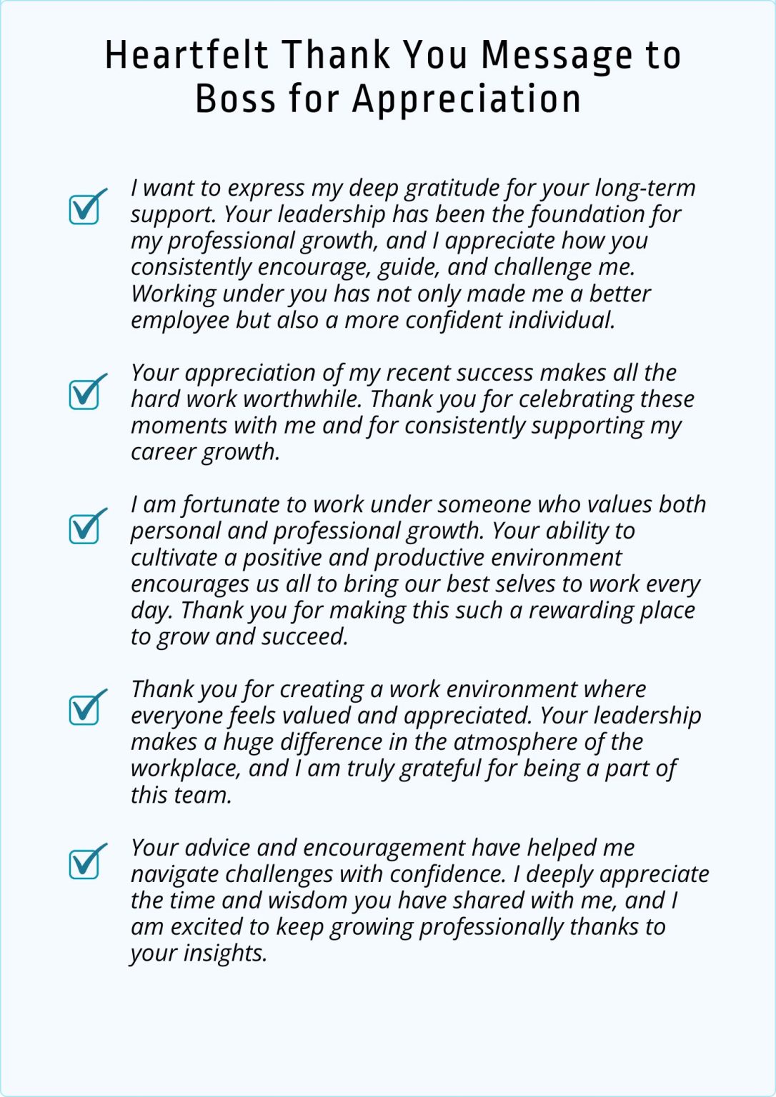 50+ Thank You Messages to Your Boss for Appreciation