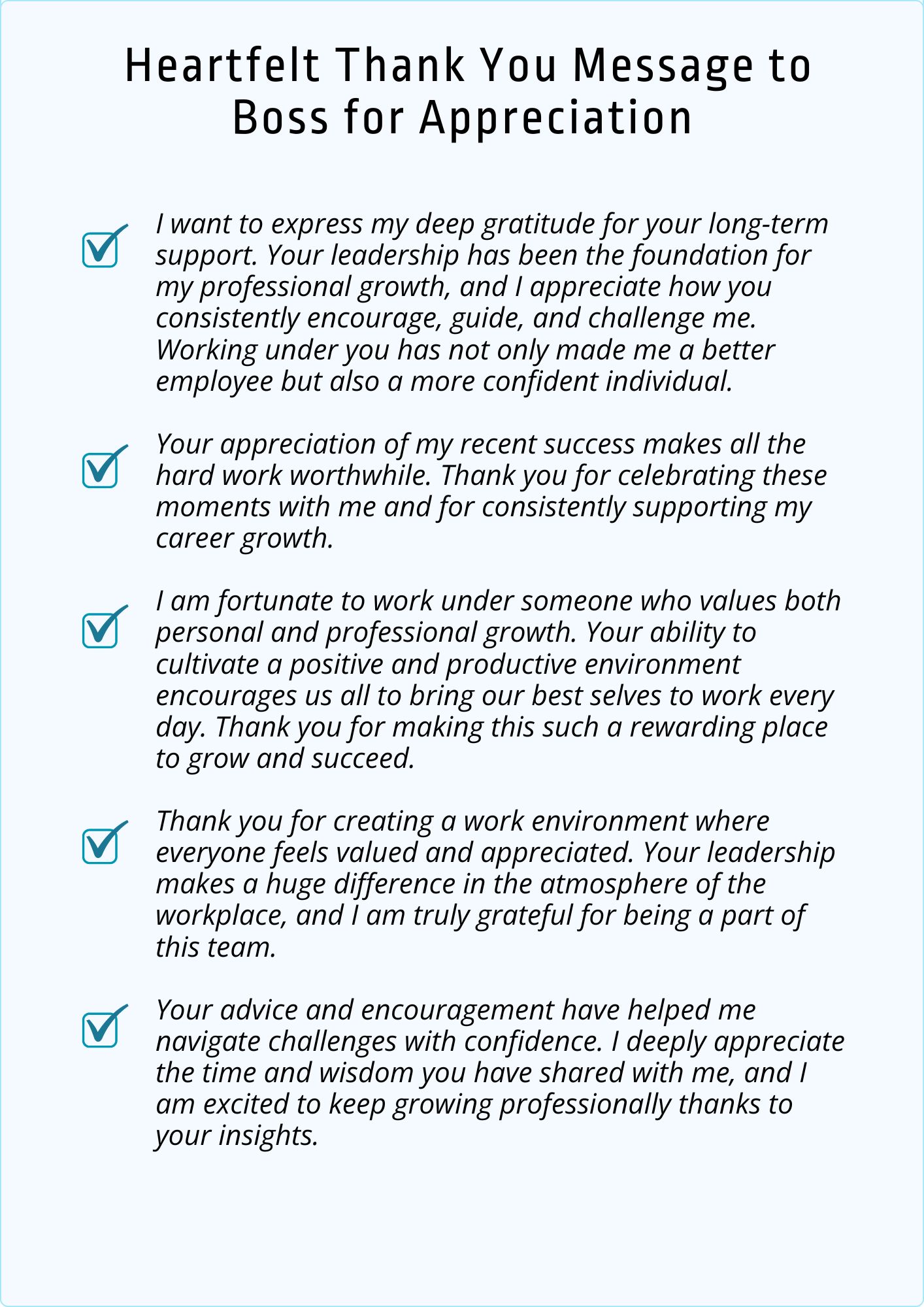 50+ Thank You Messages to Your Boss for Appreciation