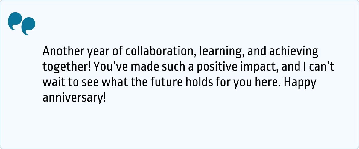 80+ Work Anniversary Wishes for Colleagues, Leaders, and Employees
