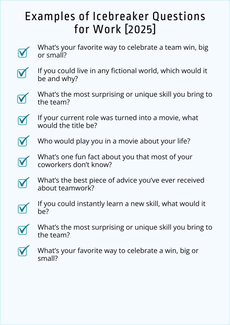 50+ Icebreaker Questions for Work to Boost Team Bonding in 2025